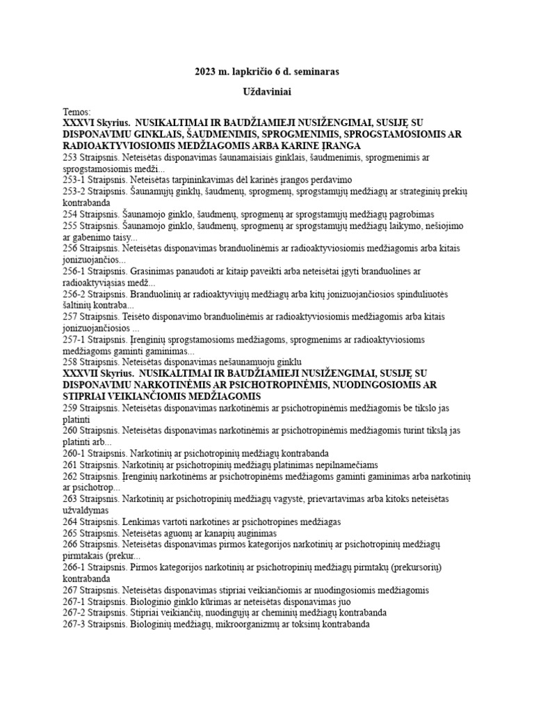 Uzduotys Seminarui-1 | PDF