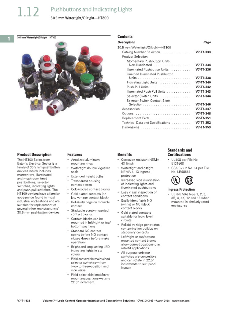 Eaton-HT8-Datasheet Ac72 | PDF