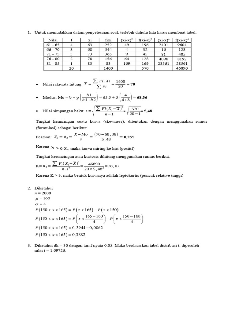 Soal Statistik | PDF