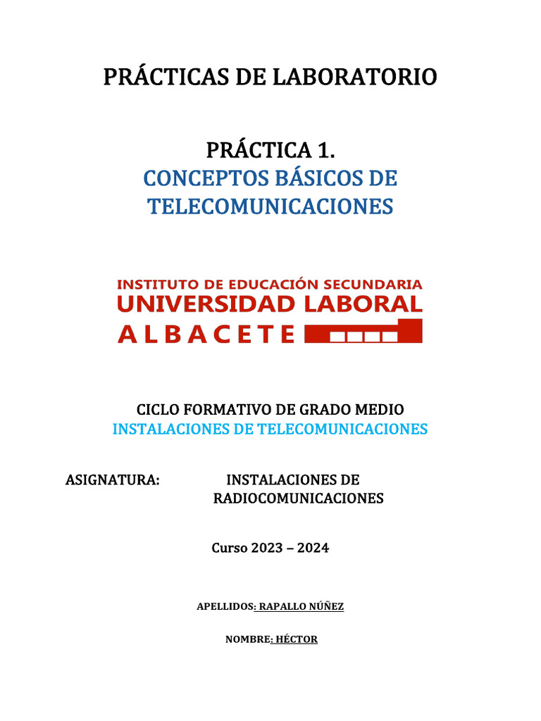 Prácticas de Laboratorio1 | PDF | Olas | Frecuencia