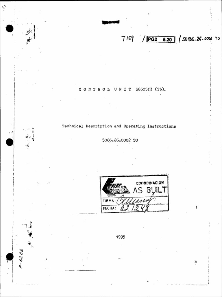 PG2 5.20 Technical Descripcion 5086.26.0002 To | PDF