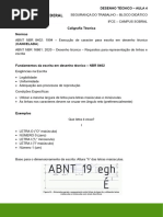 NBR 8402 - Escrita Desenho Técnico | PDF