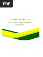 Community Work Process Report Number 1 | PDF | System | Social Work