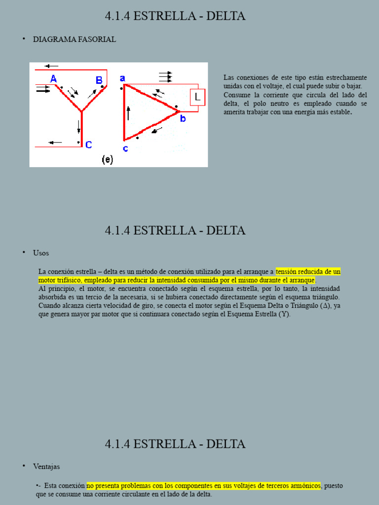 4.1.1. Estrella - Delta | PDF | Transformador | Corriente eléctrica