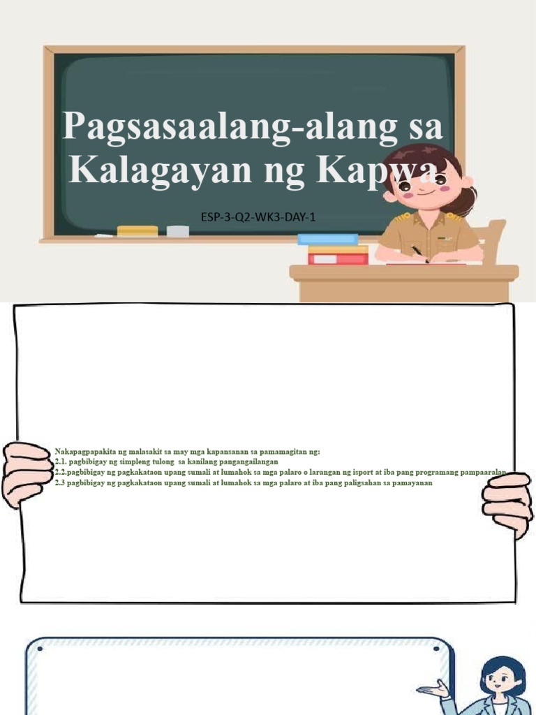 Esp 3 Q2 WK3 Day 1 2 | PDF