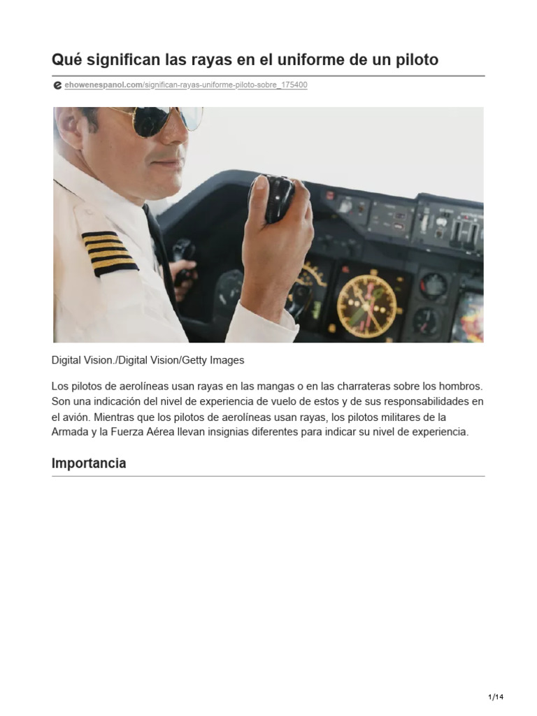 ehowenespanol.com-Qué significan las rayas en el uniforme de un piloto | PDF | aerolíneas | Militar