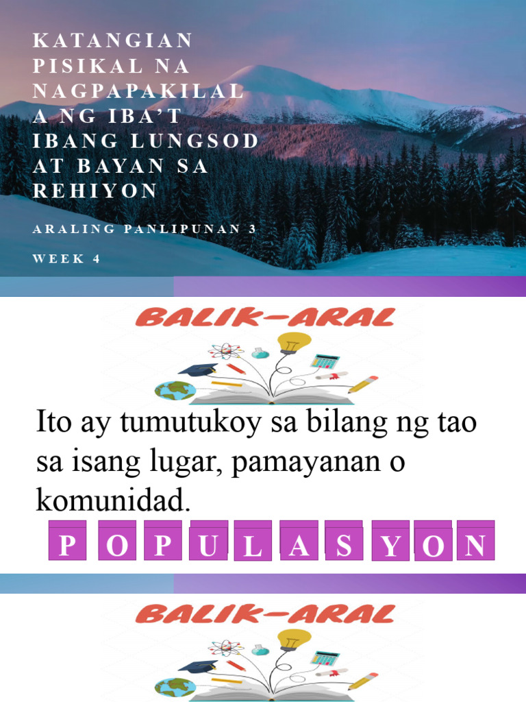 AP-Q1 Wk4 Katangiang-Pisikal | PDF