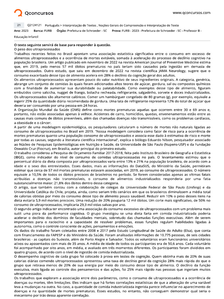 Questões de Artigo 2 | PDF