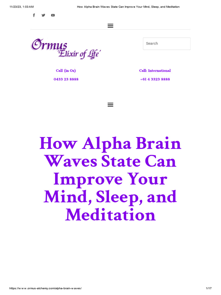 How Alpha Brain Waves State Can Improve Your Mind, Sleep, and ...