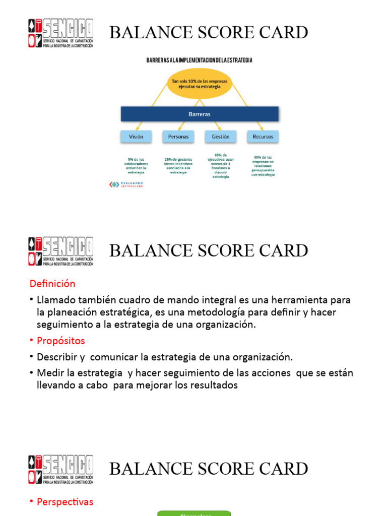 Balance Score Card | PDF | Crecimiento personal y profesional
