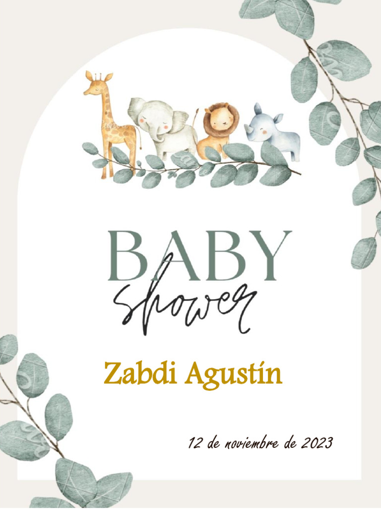 Baby Shower Zabdi Agustín | PDF | Amor | Cristo (título)