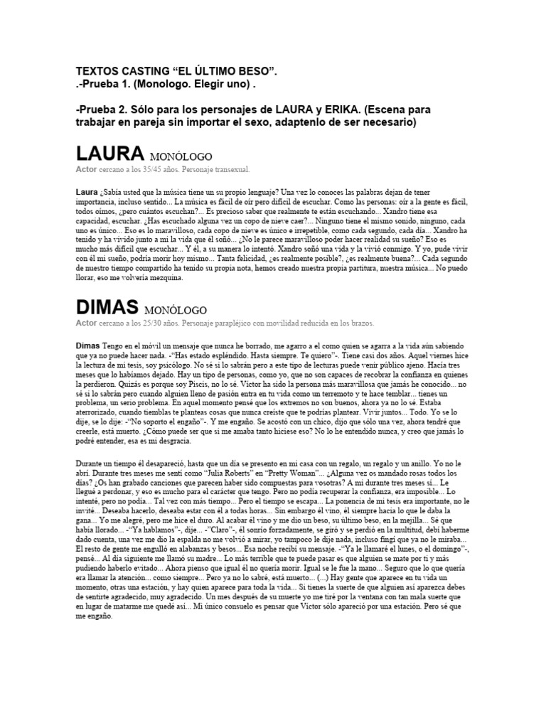 Textos Casting | PDF