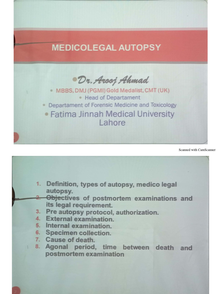 Medicolegal Autopsy Forensic | PDF