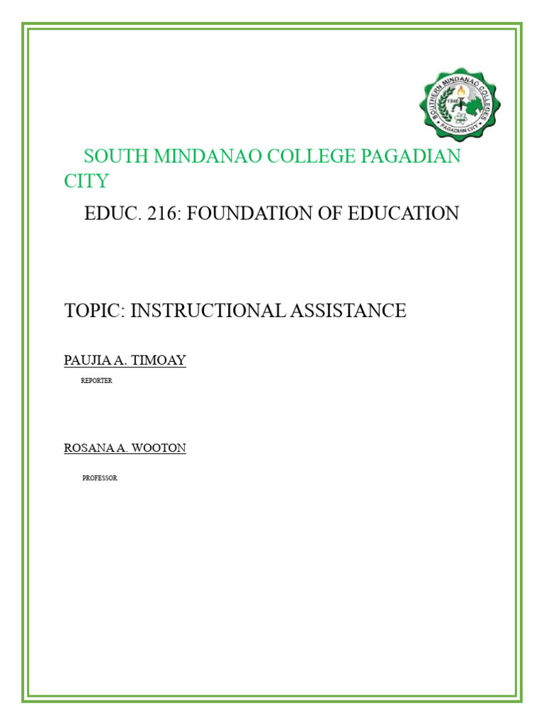 Maed 216 | PDF | Career & Growth