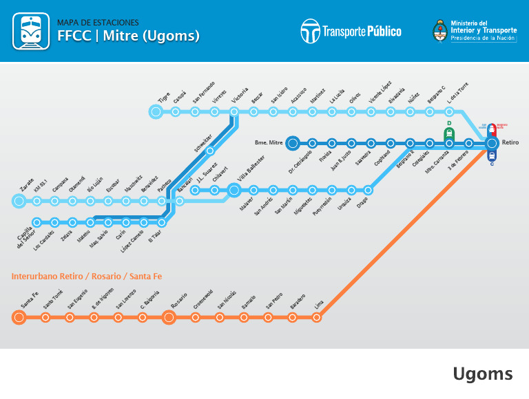 Mapa FFCC Mitre | PDF