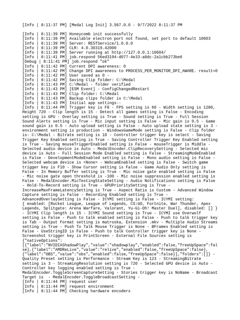 Medal Log 20220907 | PDF | Computer Hardware | System Software