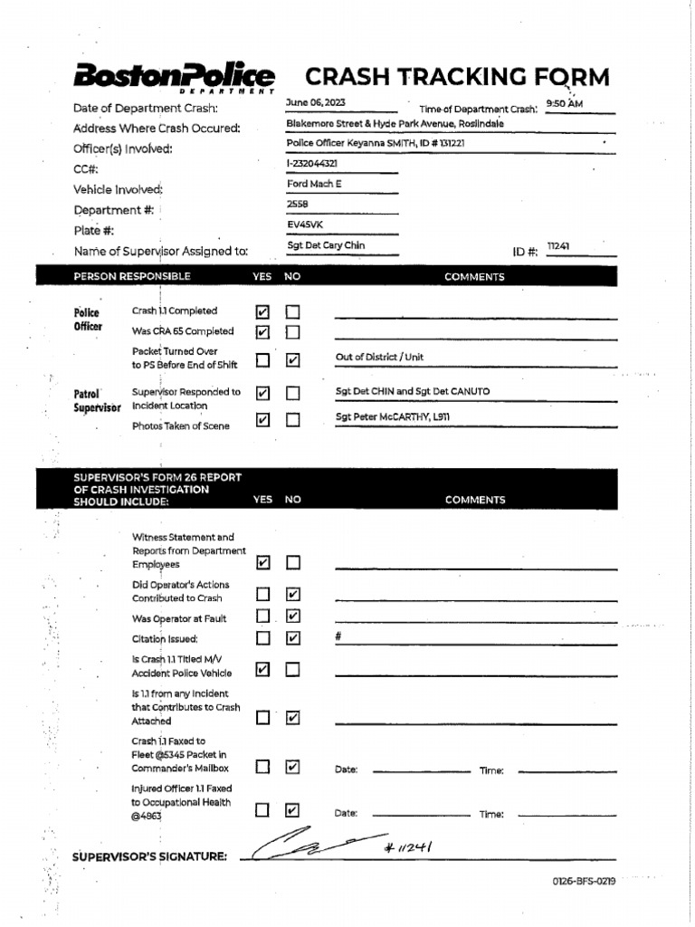Wu Crash Police Reports | PDF