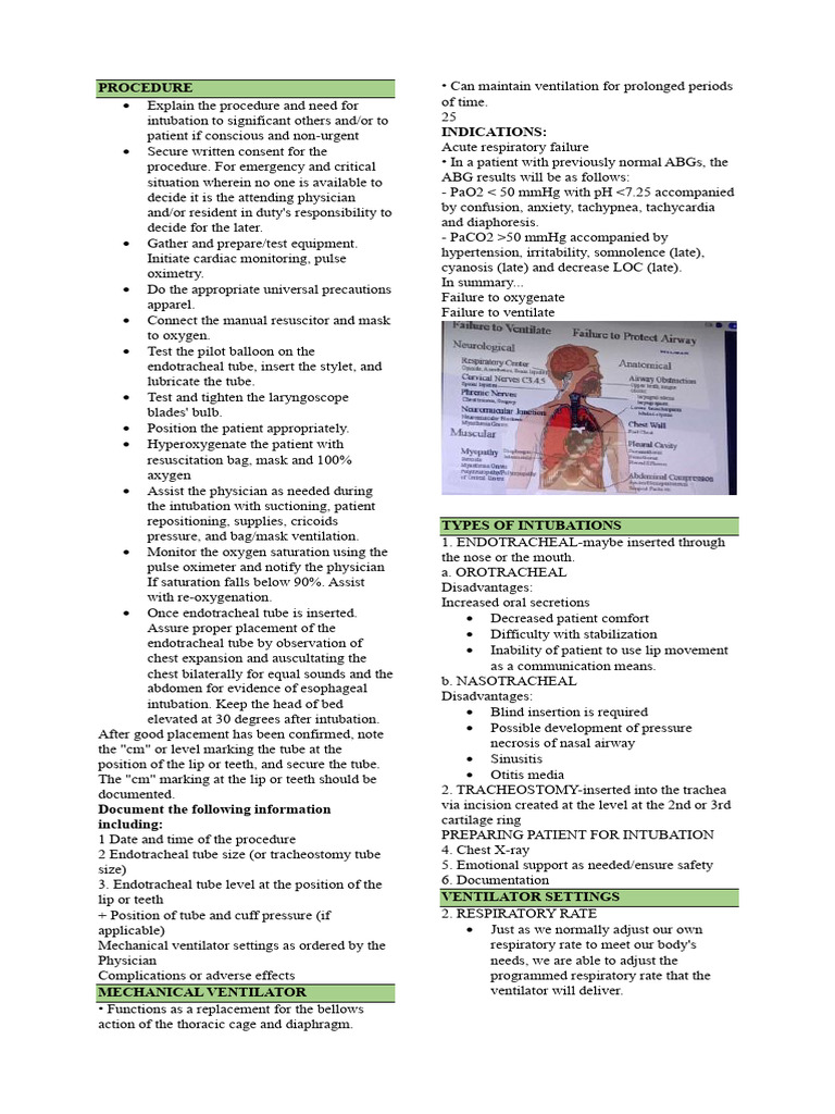 Intubation | PDF | Breathing | Medical Specialties