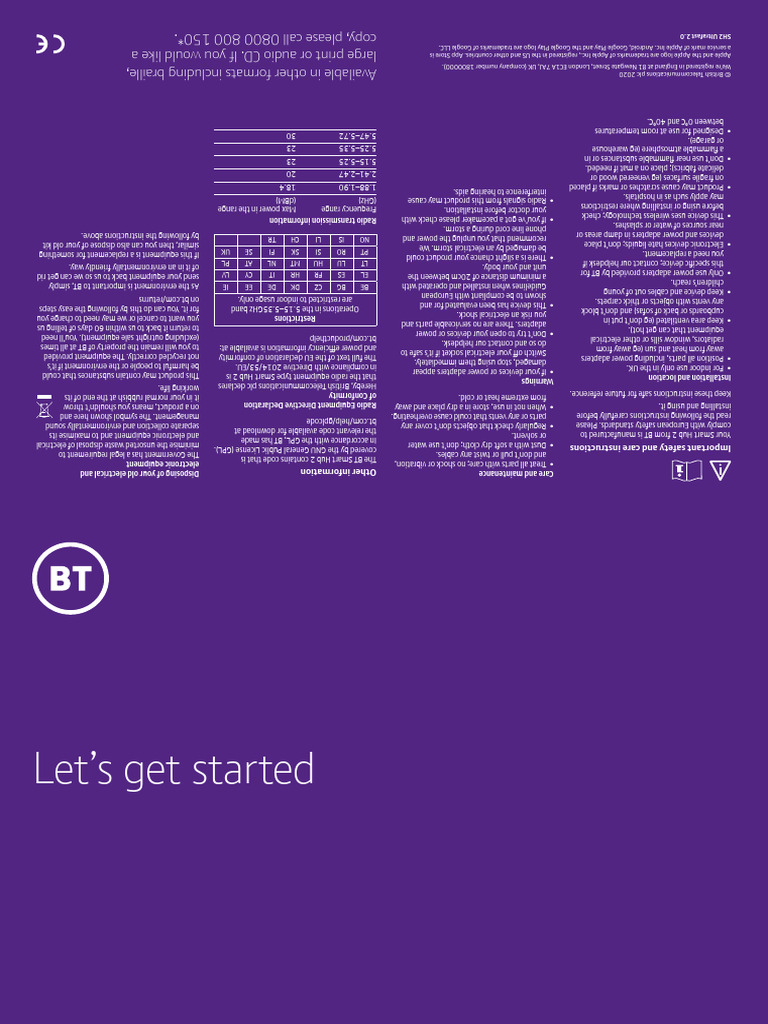 BT Smart Hub 2 User Guide | PDF | Internet Access | Usb