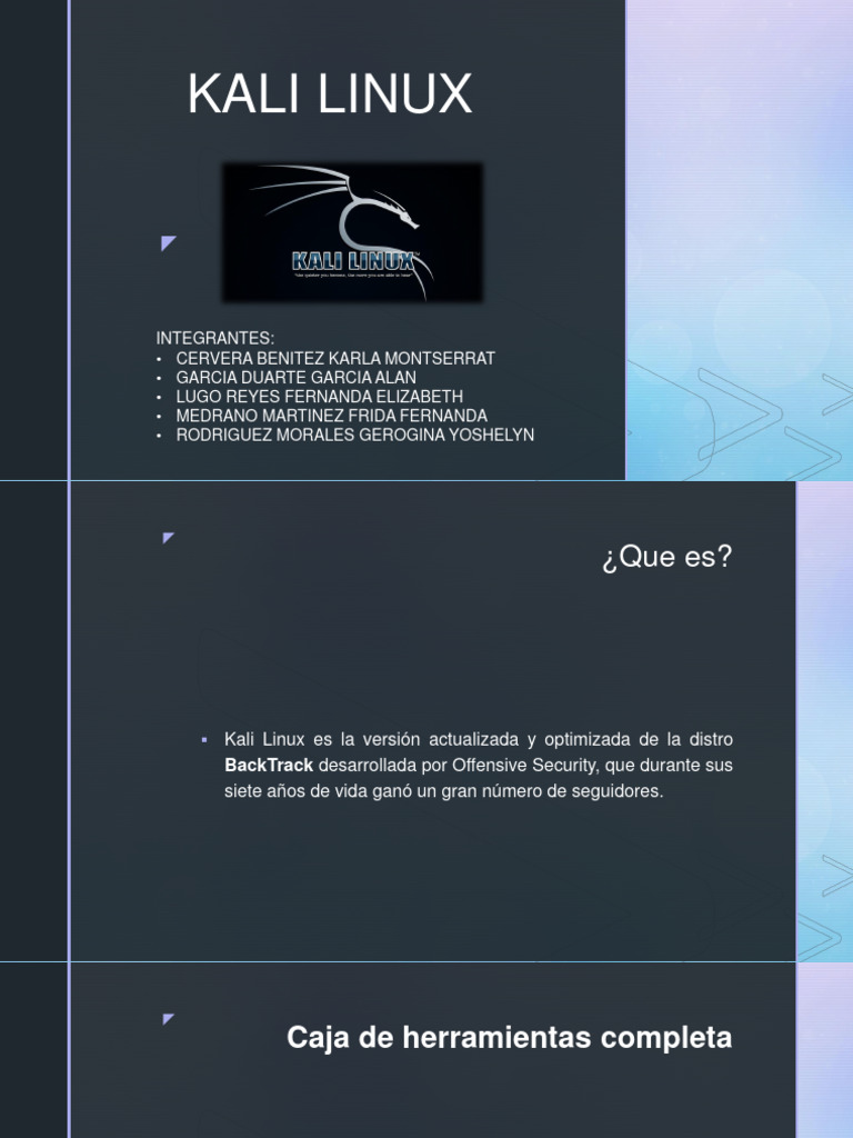 Kali Linux | PDF | Ciencias de la Computación | Informática