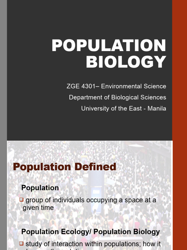 Zge 4301-Population Ecology | PDF | Reproduction | Nature