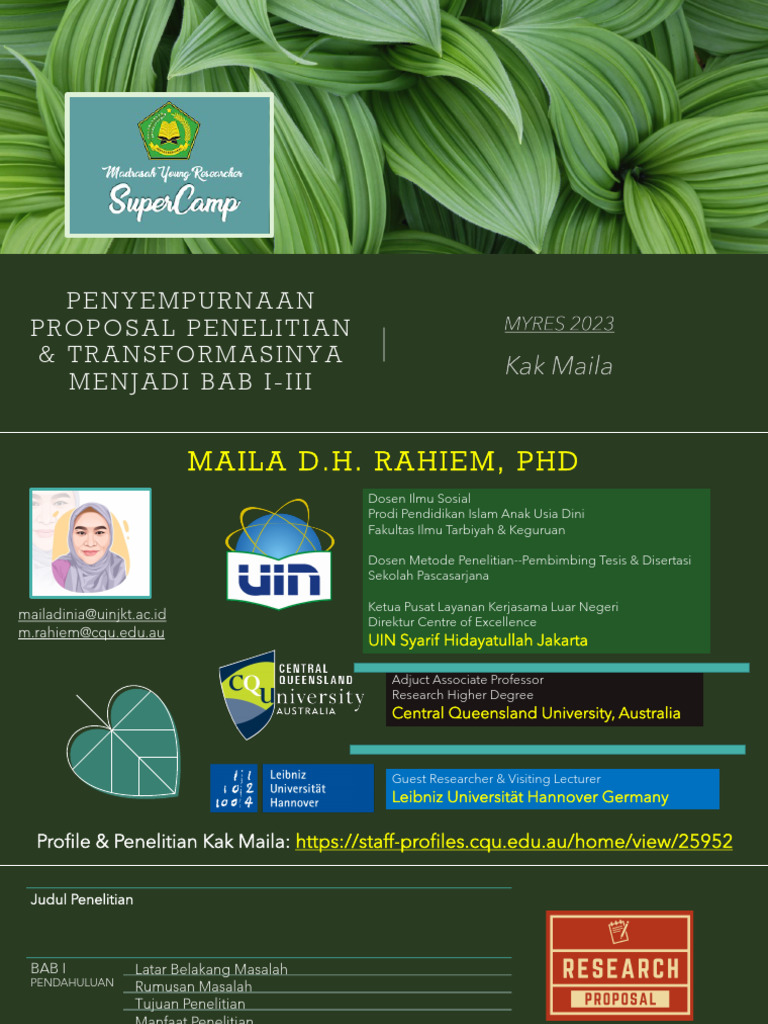 Penyempurnaan Proposal Penelitian Myres | PDF