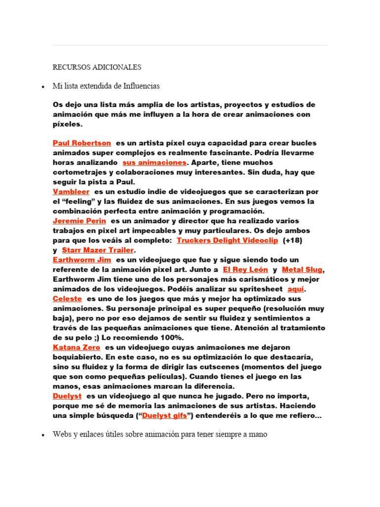 Recursos Adicionales | PDF
