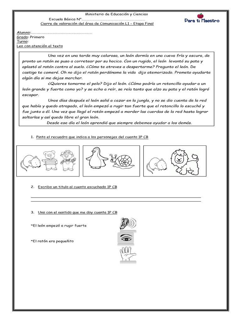 1° Exa. para Ti Maestro | PDF