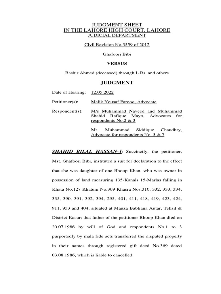 2022LHC3609 | PDF | Lawsuit | Judgment (Law)