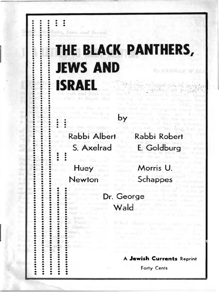 1522127677-The Black Panthers Jews and Israel by Huey Newton - Morris ...