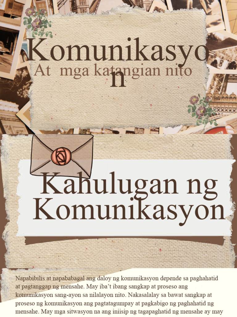 Komunikasyon Report | PDF