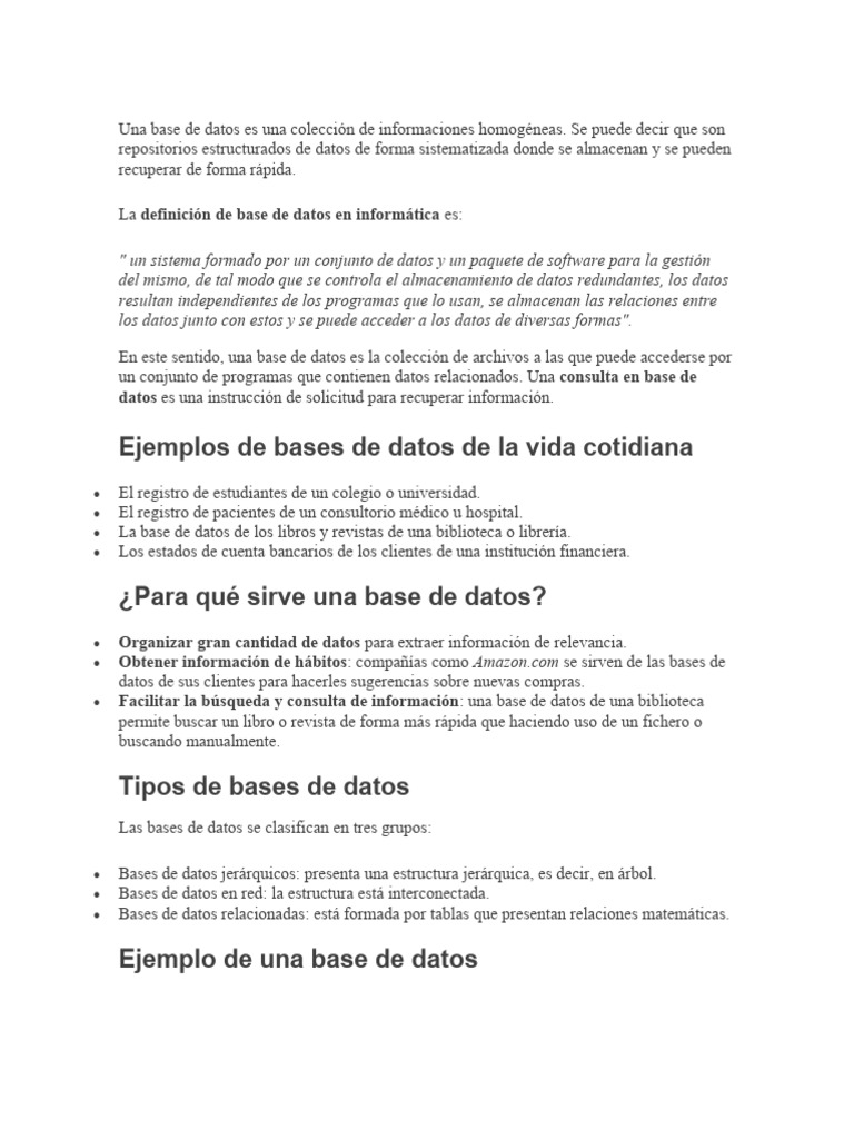 base de datos 2 | PDF | Bases de datos | Base de datos relacional