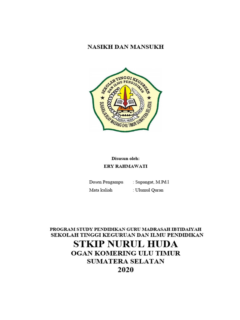 Memahami Nasikh dan Mansukh dalam Quran | PDF