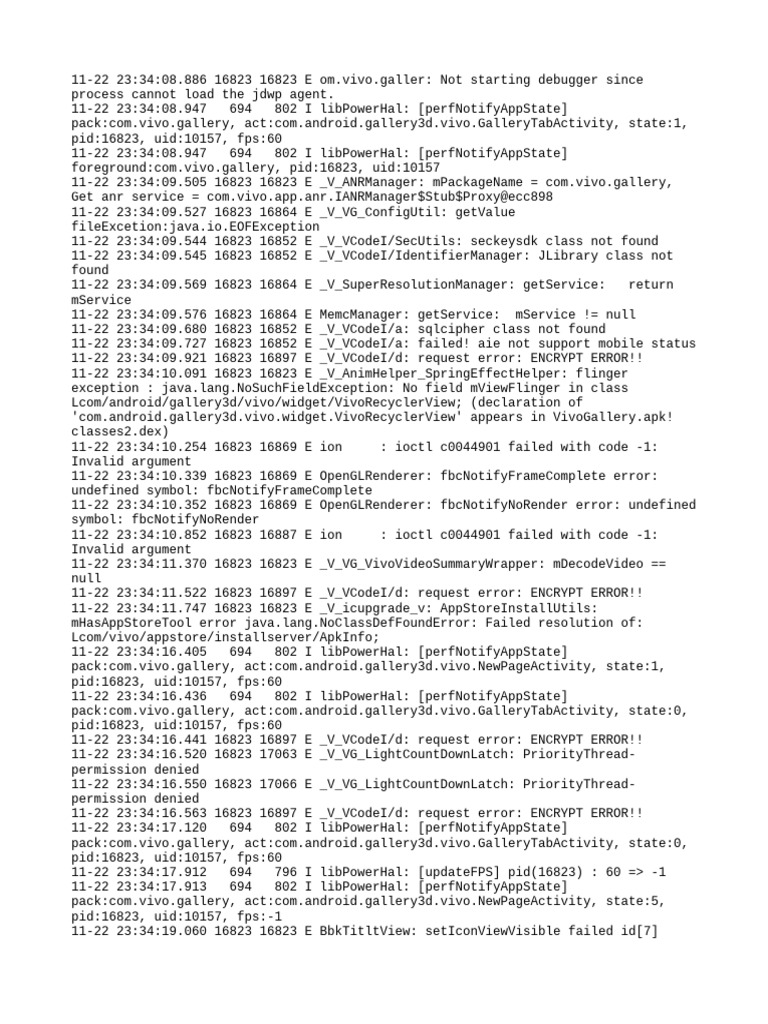 Log | PDF | Android (Operating System) | Computer Programming
