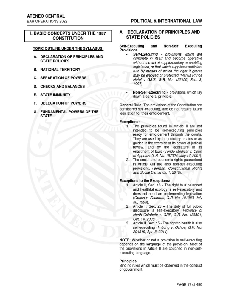 Basic Concepts To State Immunity | PDF | Territorial Waters | Sovereign ...