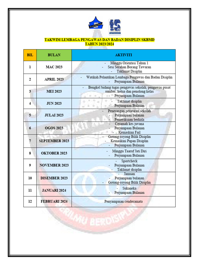 Takwim Tahunan | PDF
