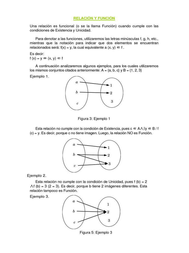 Relación y Función | PDF | Función (Matemáticas) | Conjunto (Matemáticas)