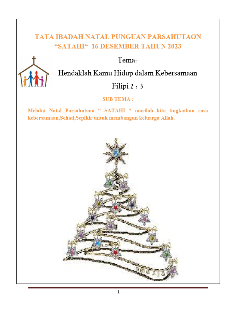 Tata Ibadah Natal Cijengkol2023 | PDF