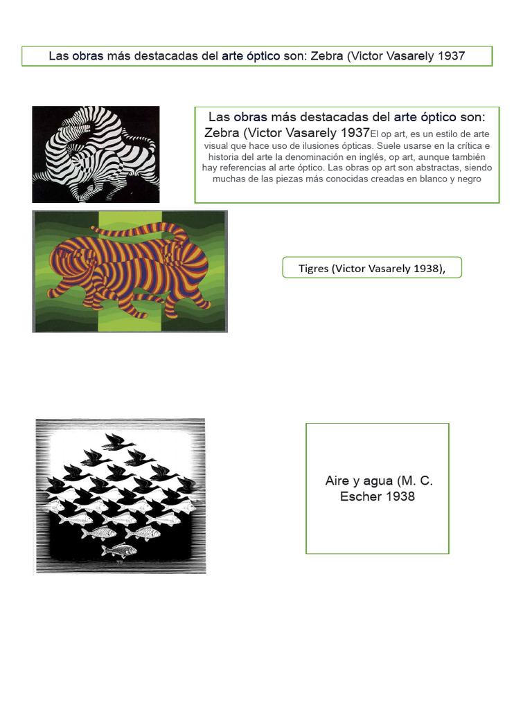 Obras Destacadas del Arte Óptico | PDF