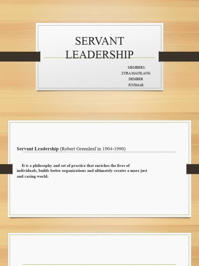 Servant Leadership | PDF | Servant Leadership | Psychological Concepts