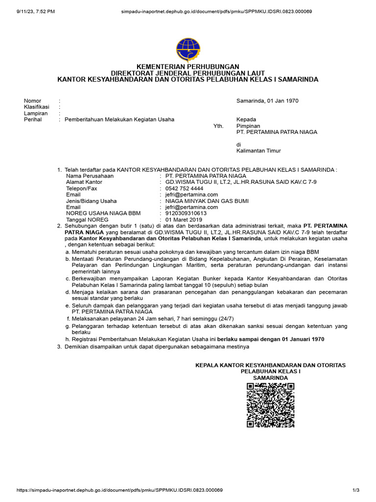 Simpadu-Inaportnet - Dephub.go - Id - Document - Pdfs - Pmku - SPPMKU - IDSRI.0823.000069 ...