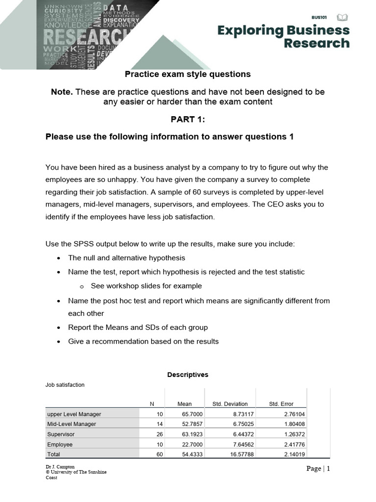 Example Exam V5 Blank | PDF | Errors And Residuals | Statistics
