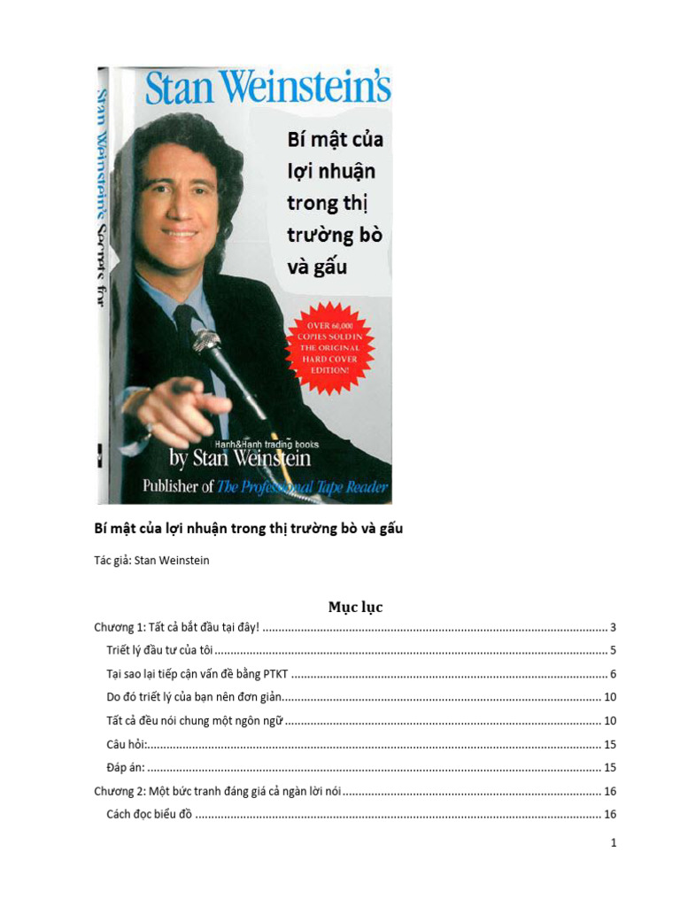 Bí mật của lợi nhuận trong thị trường gấu và bò Stan Weinstein | PDF