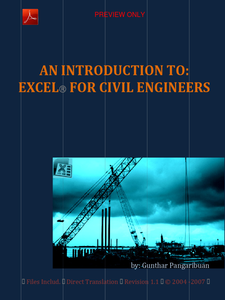 Excel For Civil Engineers Preview | PDF | Microsoft Excel | Computer Program