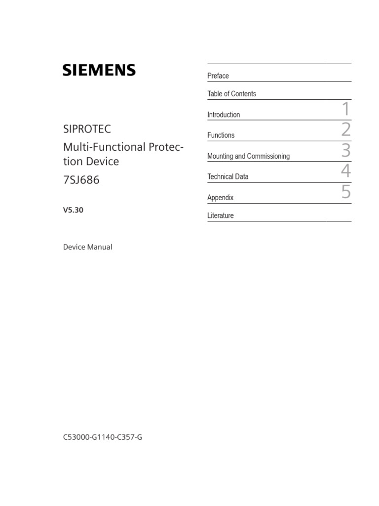 7SJ686 Manual AG en | PDF | Parameter (Computer Programming) | Input/Output
