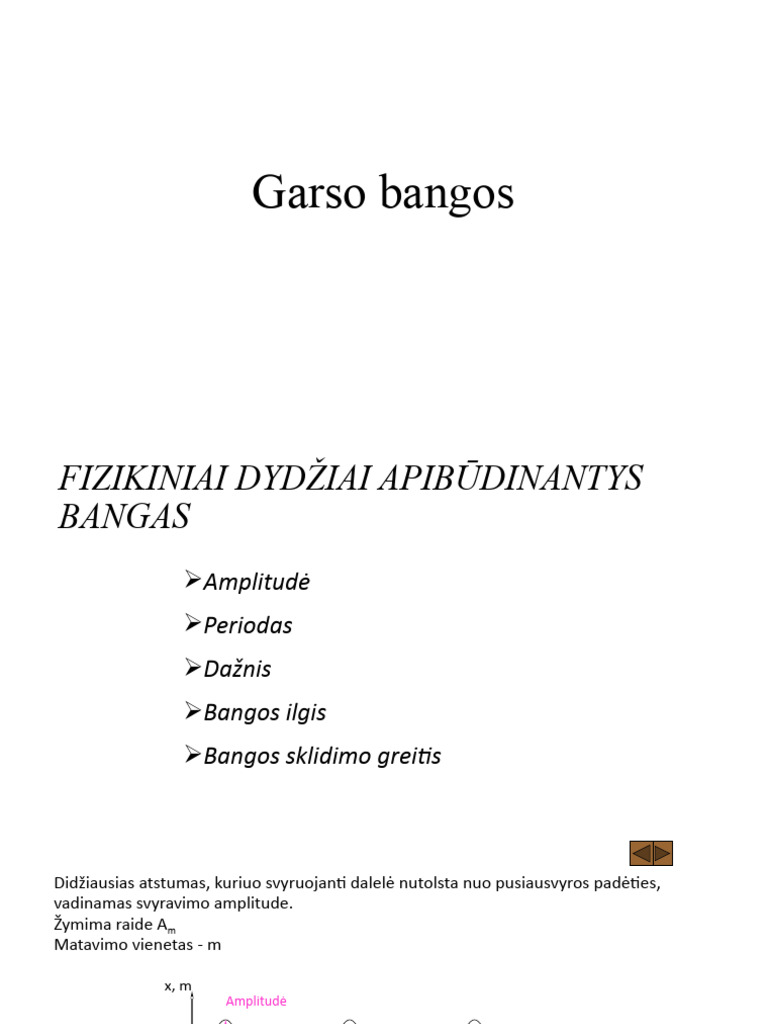 1.8. Garso Bangos Apibendrinimui | PDF