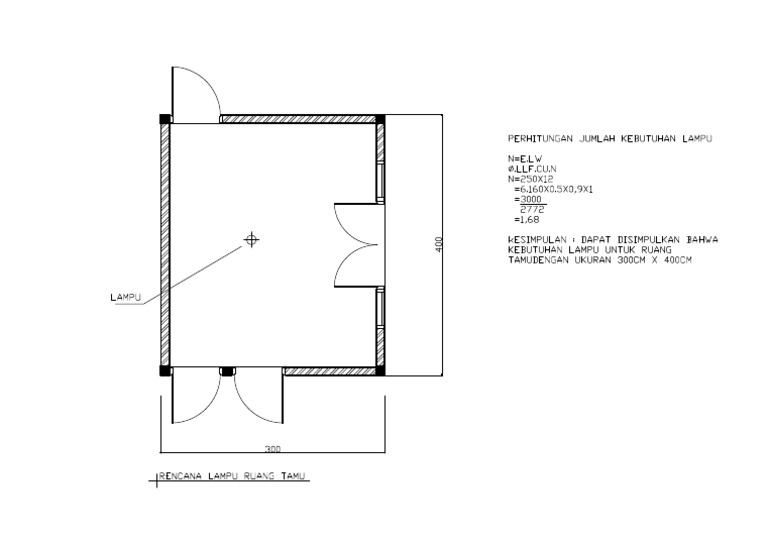Denah Living Room-Model | PDF