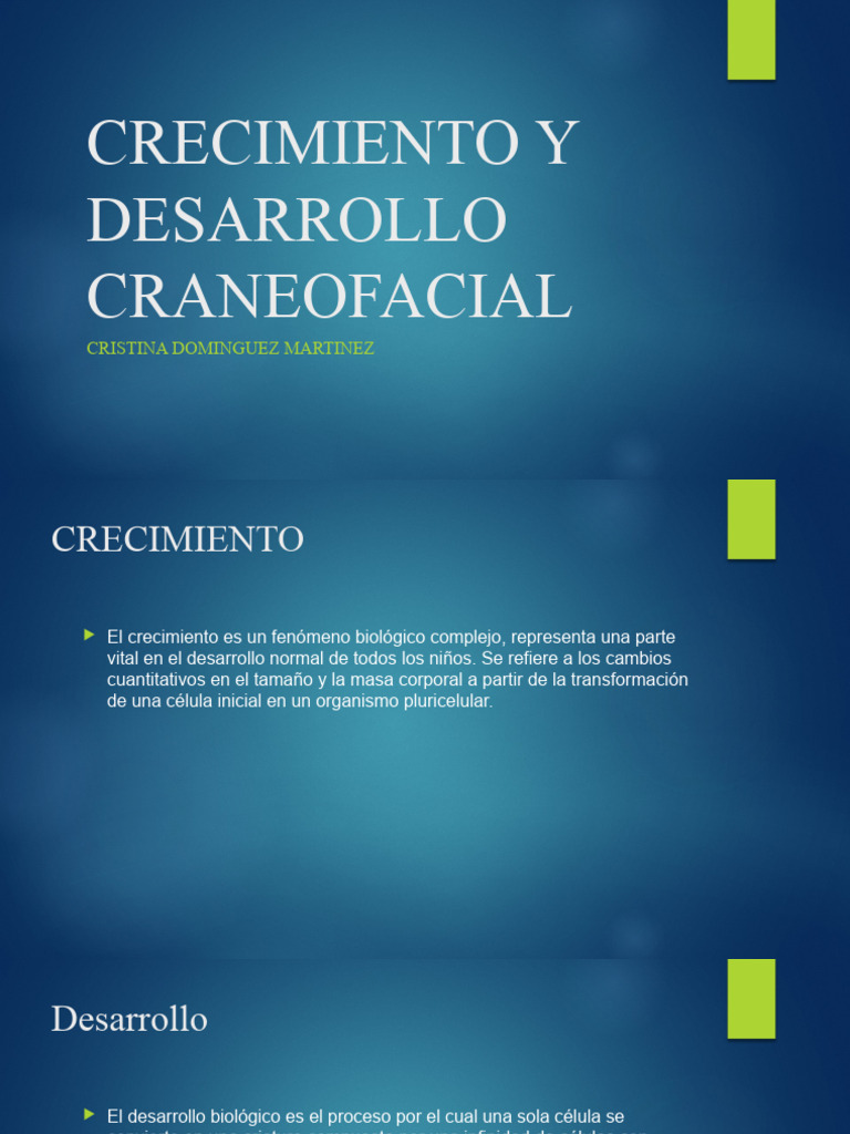 Crecimiento y Desarrollo Craneofacial 1 | PDF | Hueso | Biología Celular)