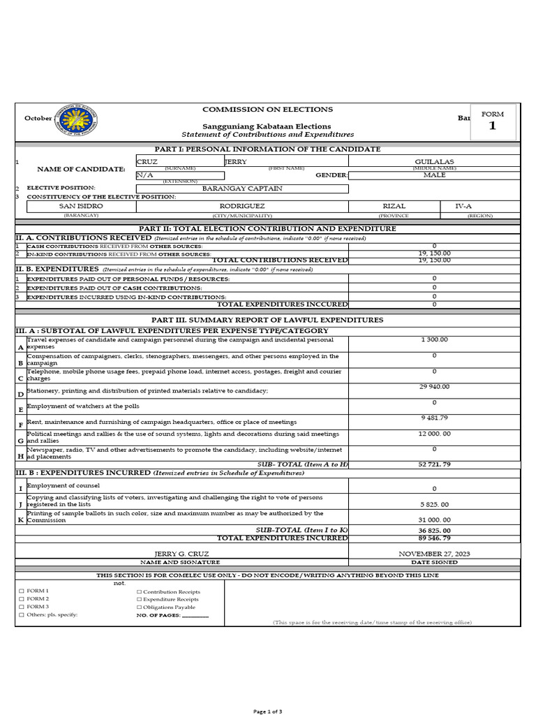 Soce 2023 Bske | PDF | Expense | Signature