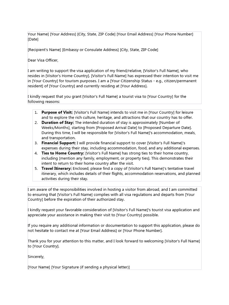 Invitation Letter 1 | PDF | Travel Visa | International Relations